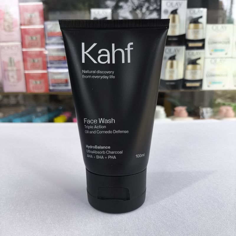 Jual KAHF Triple Action Oil And Comedo Defence Face Wash 100 ML ...