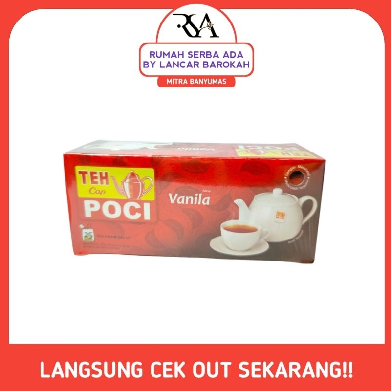 Jual Teh Poci teh celup rasa vanila isi 25 kantong | Shopee Indonesia
