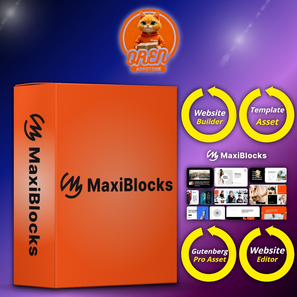 Jual Maxiblocks | Gutenberg | Wordpress | Website Builder | Landing Page | Plugin | Elementor ...