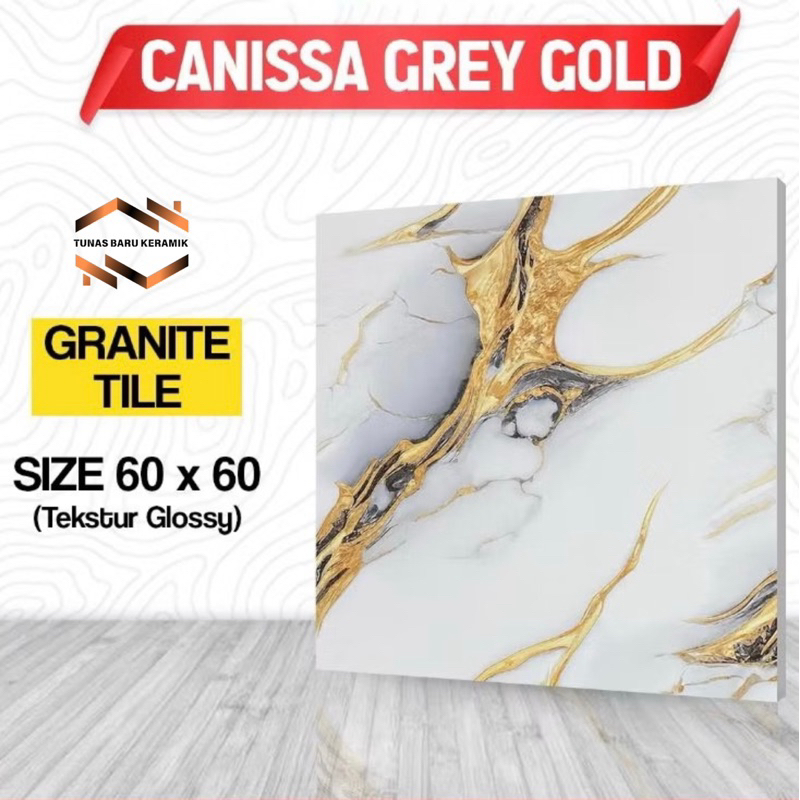 Jual Granit 60x60 Arna Canissa Grey Gold | Glazed Polished | Shopee ...