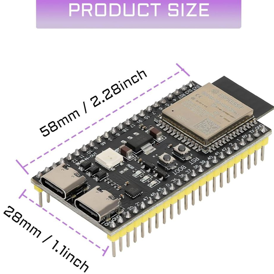 Jual ESP32-S3-DevKitC-1-N16R8 N8R2 Development Board WiFi + Bluetooth ...