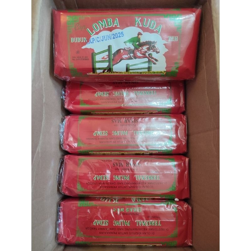 Jual Teh Bubuk Cap Lomba Kuda isi 10 Bungkus / Dus | Shopee Indonesia