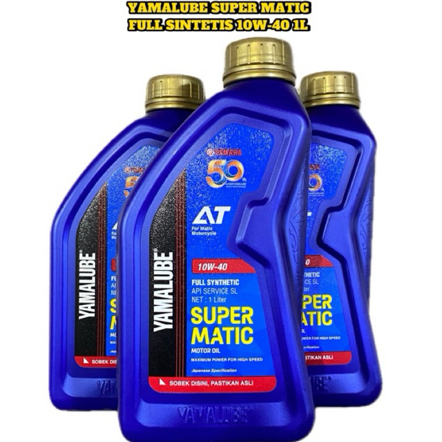 Jual OLI YAMALUBE SUPER MATIC 1L 10W-40 FULL SYNTHETIC | Shopee Indonesia