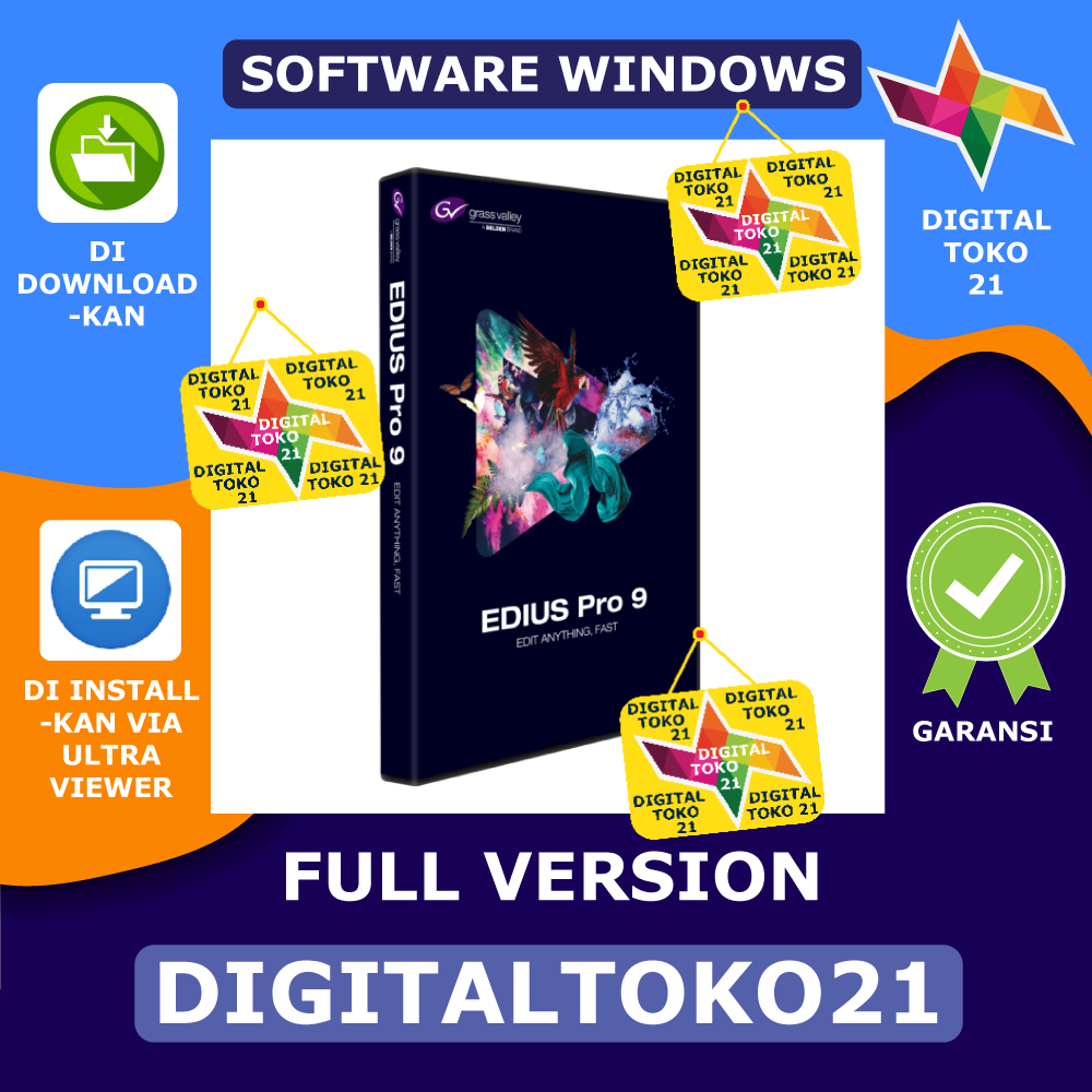 Jual [Diinstallkan] Grass Valley EDIUS Pro 9.20.3340 Full Version Software PC Komputer Laptop ...