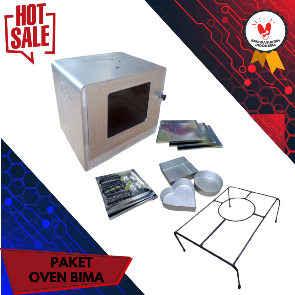 Jual Paket Oven Bima 3 Susun Bahan Galvalum Anti Karat Plus Loyang dan ...
