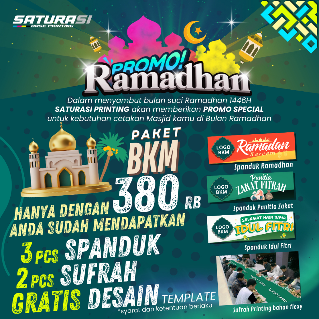 Jual Paket BKM Mesjid Spanduk Ramadhan,Idul Fitri,Zakat,Sufrah | Shopee ...