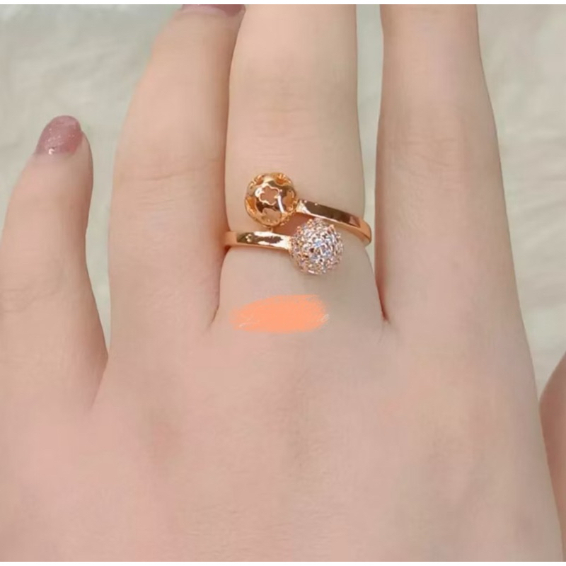 Jual Cincin Wanita Cantik Titanium Korean Style Anti Karat Perhiasan Wanita Mewah Terlaris ...