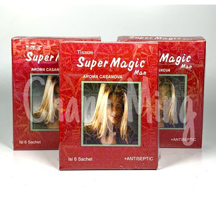 Jual Tisu Super Magic Merah 6 Sachet | Shopee Indonesia