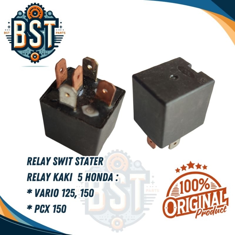 Jual relay stater kaki 5 honda vario 125 150 pcx 150 original | Shopee ...
