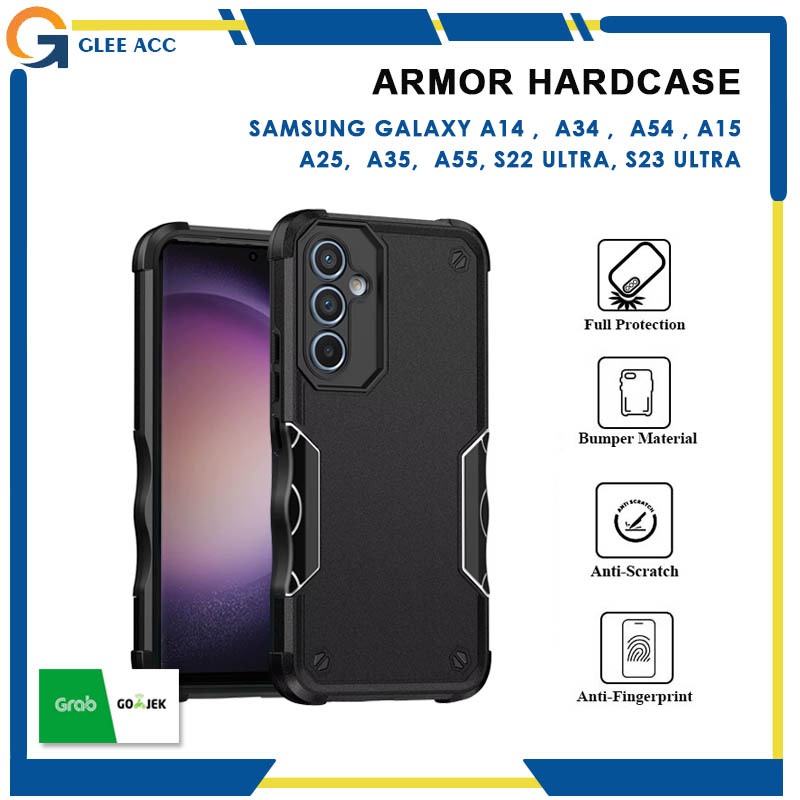Jual SAMSUNG Galaxy A14 A34 A54 A15 A25 A35 A55 S22 Ultra S23 Ultra Armor Hardcase Pelindung HP ...