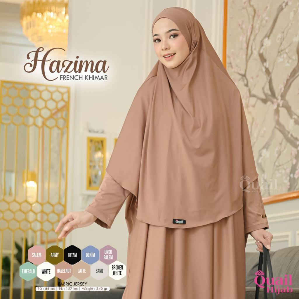 Jual Quail Hijab - Hazima Khimar | Jilbab Instan Jumbo | Hijab French ...