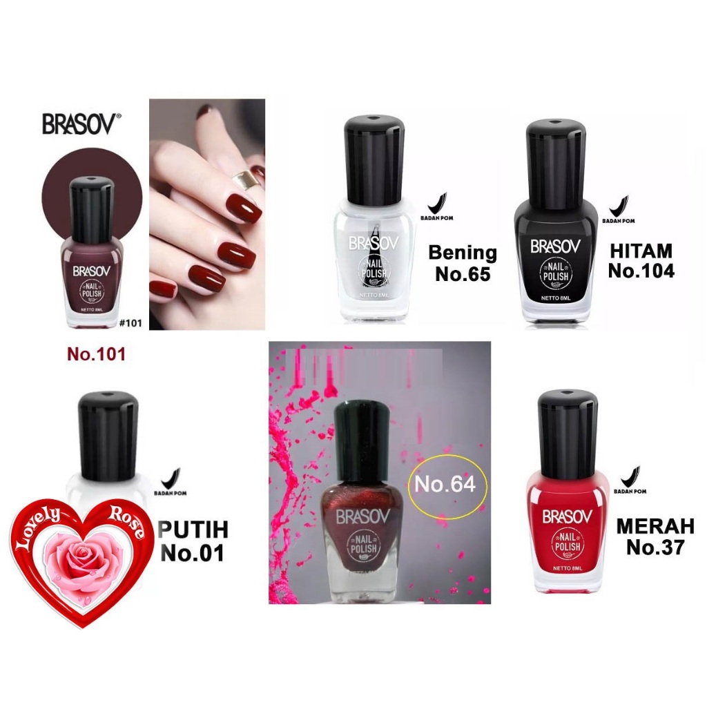 Jual ECER HARGA/BOTOL - KUTEK BRASOV 8 ML / NAIL POLISH | Shopee Indonesia