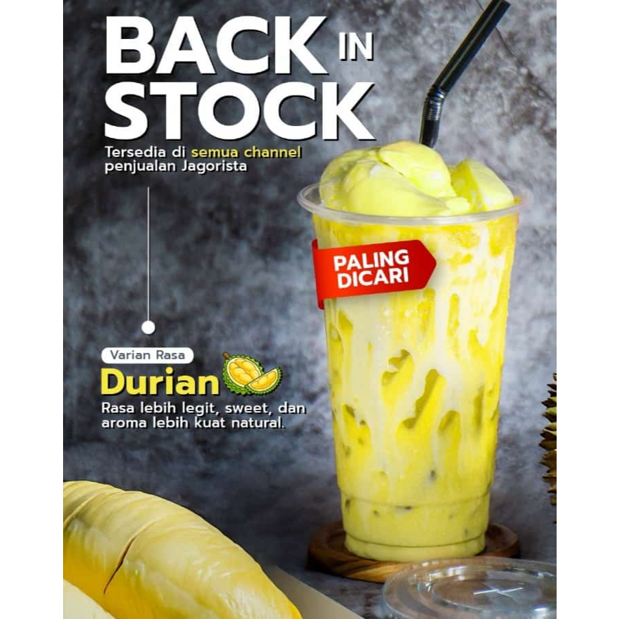 Jual bubuk minuman Durian 1kg Premium Bubble Drink Powder 1kg durian ...