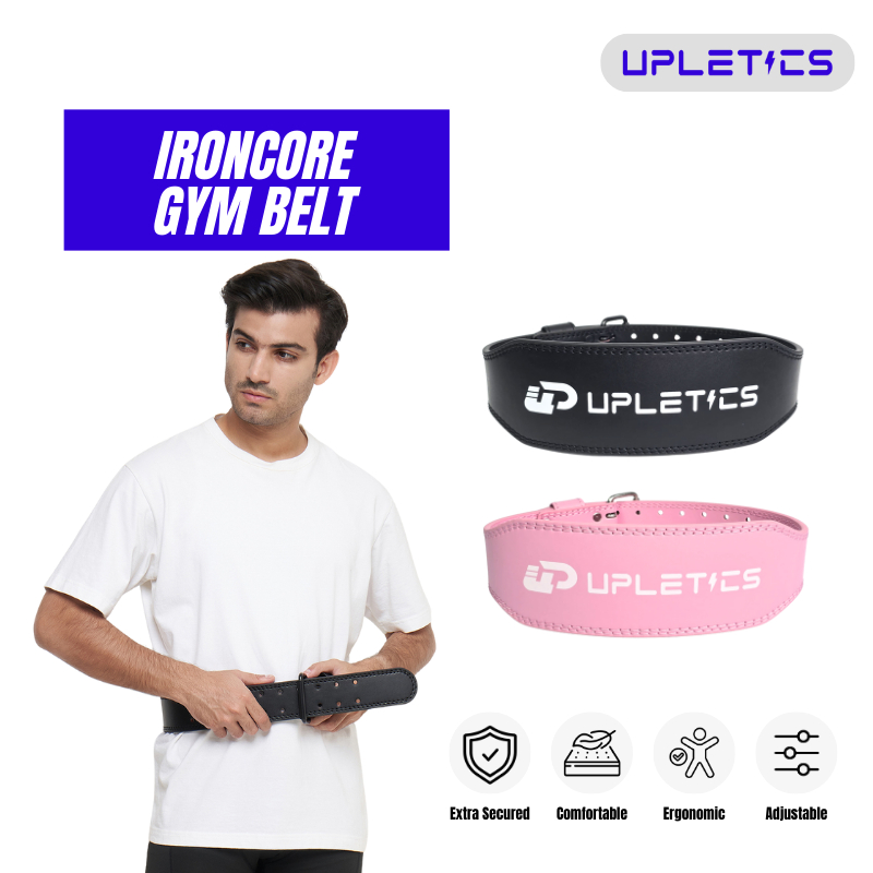 Jual Upletics IronCore Premium Microfiber Leather GYM Belt ...