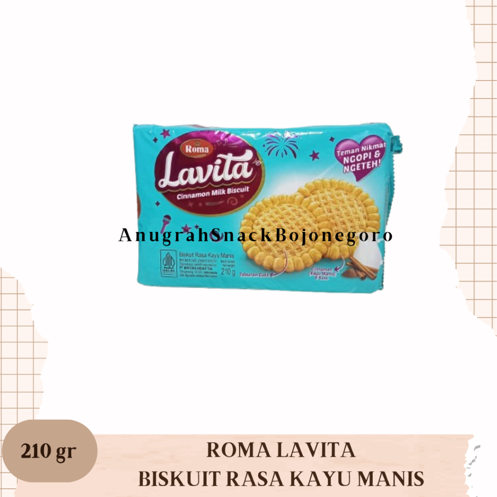 Jual Roma Lavita Biskuit Rasa Kayu Manis 210gr | Shopee Indonesia