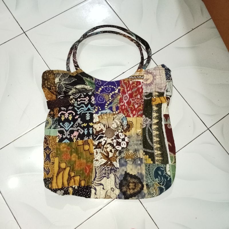 Jual Tas Kain Batik Tas Jinjing Kain Batik Tas Kain Perca | Shopee ...