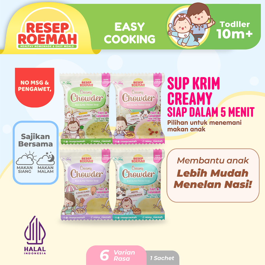 Jual Resep Roemah Creamy Chowder Soup / Sup Krim untuk Anak / Sup Sehat Mpasi No MSG / Rich ...