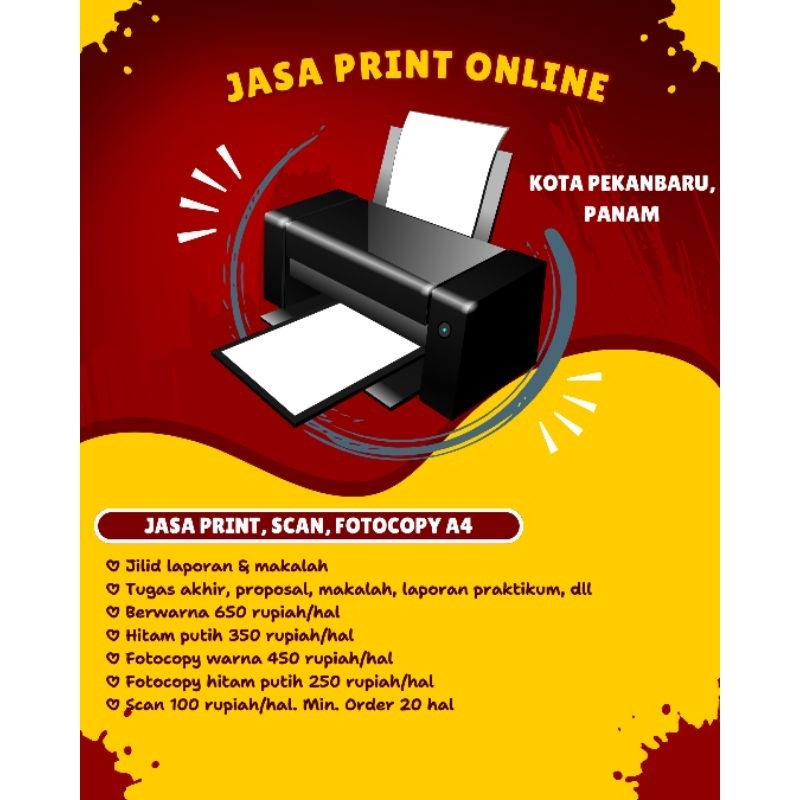 Jual Jasa Print Online Termurah Pekanbaru Printer L3210 Bisa Print ...