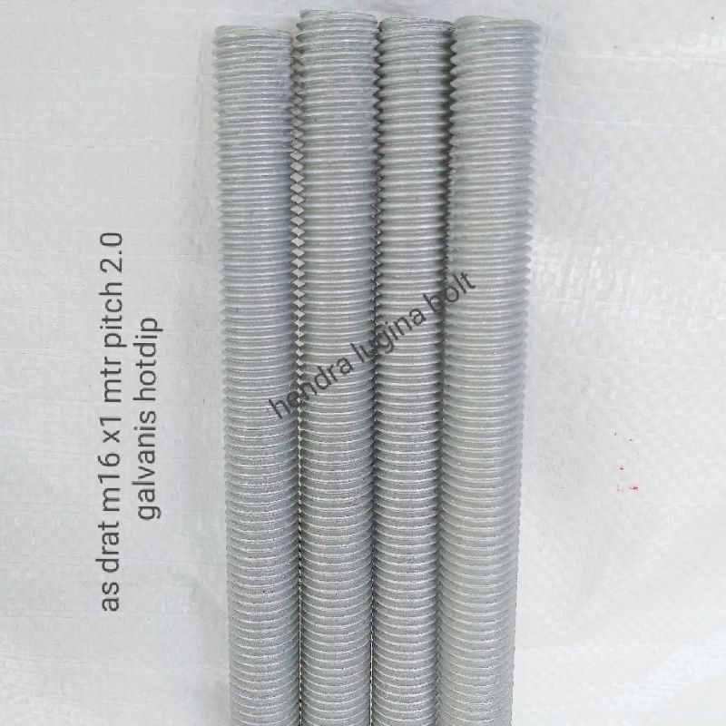 Jual as drat m16 x 1 mtr pitch 2 longdrat galvanis hotdip | Shopee ...