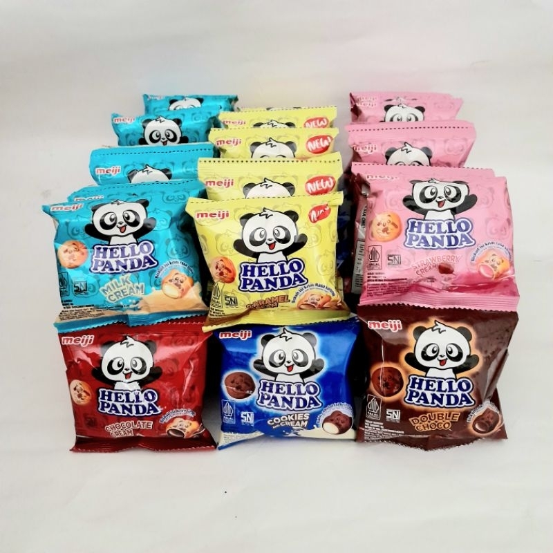 Jual Biskuit Meiji Hello Panda renceng ( 1 renteng isi 10 sachet ...