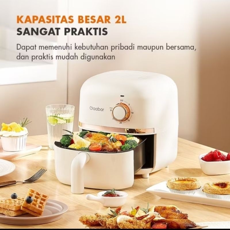 Jual Gaboor Air Fryer 2L low watt | Shopee Indonesia