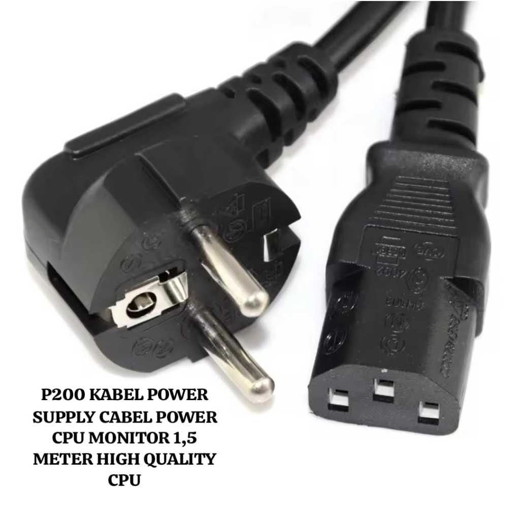 Jual P200 1.5M KABEL POWER SUPLY ADAPTOR UNIVERSAL LAPTOP LISTRIK ...