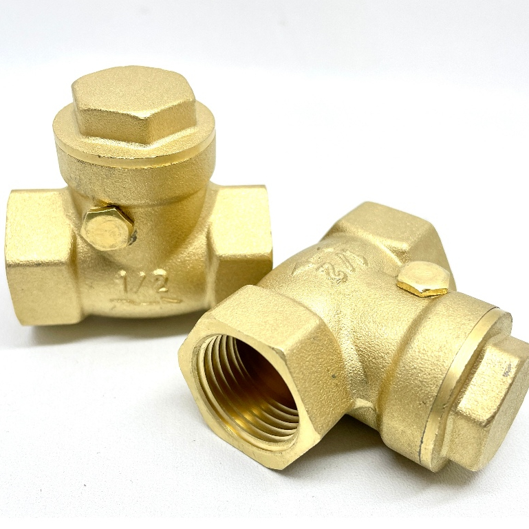Jual 1/2" inch Swing Check Valve Kuningan / Hydraulic Fitting Part ...