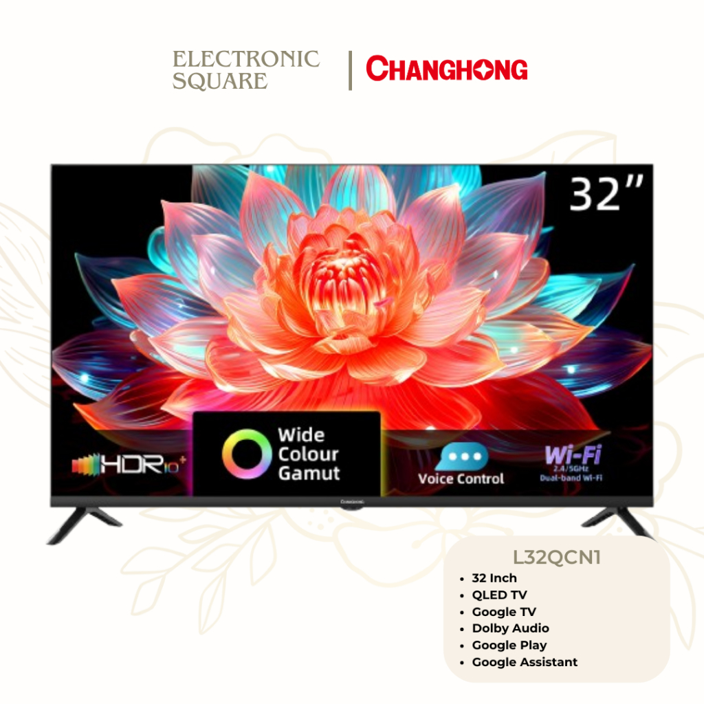 Jual LED TV CHANGHONG 32 Inch L32QCN1 QLED Google TV | Shopee Indonesia