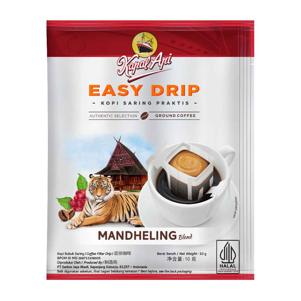 Jual KAPAL API DRIP MANDHELING BLEND 5S x 10G | Shopee Indonesia