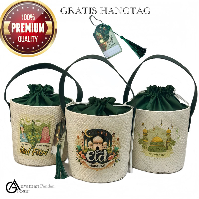 Jual Tas Hampers EMBER PUTIH KAIN ARMY GG SATU DECOUPAGE GRATIS HANGTAG ...