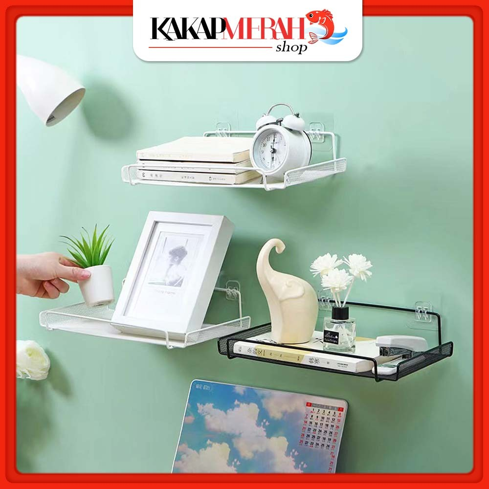 Jual Rak Bracket Besi Gantung Floating Wall Shelves Tempat Penyimpanan ...