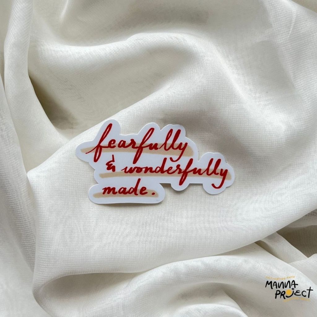 Jual Fearfully and Wonderfully Made Sticker Vinyl | Manna Project ...
