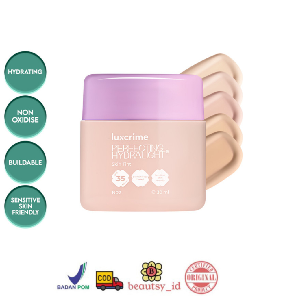 Jual Luxcrime Perfecting Hydralight Skin Tint SPF 35 PA+++ 30ml ...