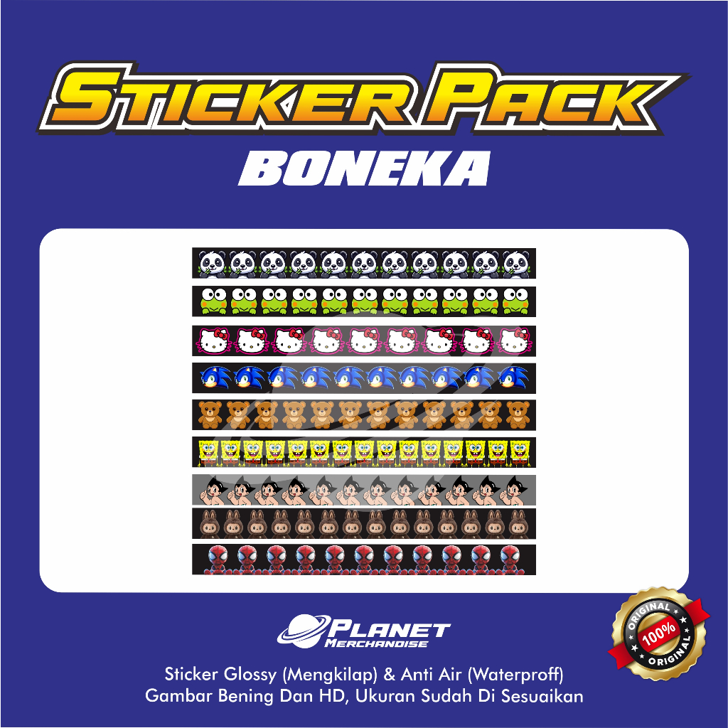 Jual Stiker Boneka Miniatur Bis Isi 9 | Shopee Indonesia