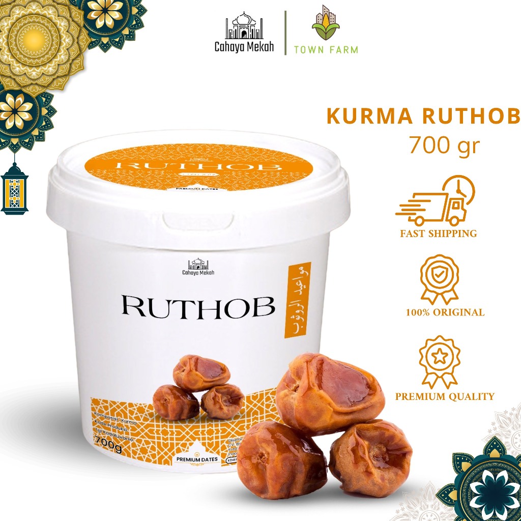 Jual Cahaya Mekah Kurma Ruthob Matang 700 gr Ember Rutob Masak di Pohon ...