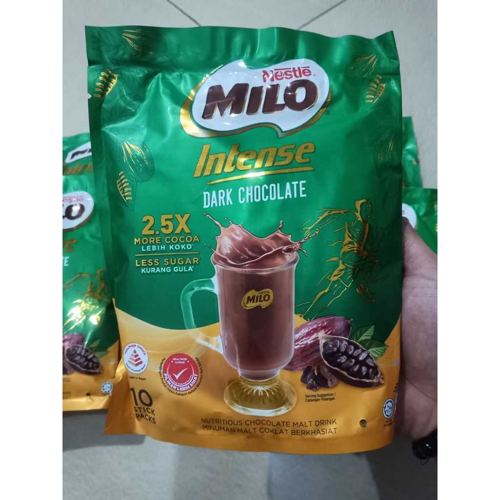 Jual MILO Intense Dark Chocolate ( 10's x 33g) Minuman Coklat Malaysia ...