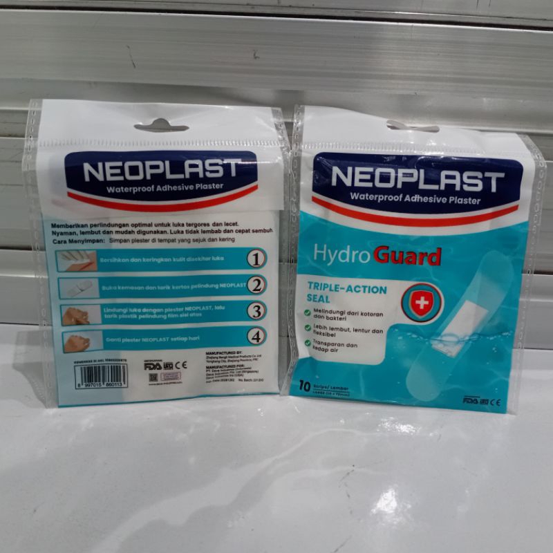Jual NEOPLAST Waterproof Plaster HydroGuard Triple - Plester transparan ...