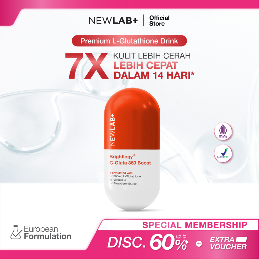 Jual [SPECIAL MEMBERSHIP] NEWLAB Brightlogy C-Gluta 360 Boost | Minuman ...