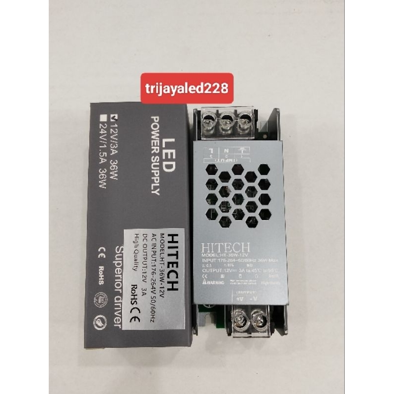 Jual led power supply hitech HT-36W-12V | Shopee Indonesia