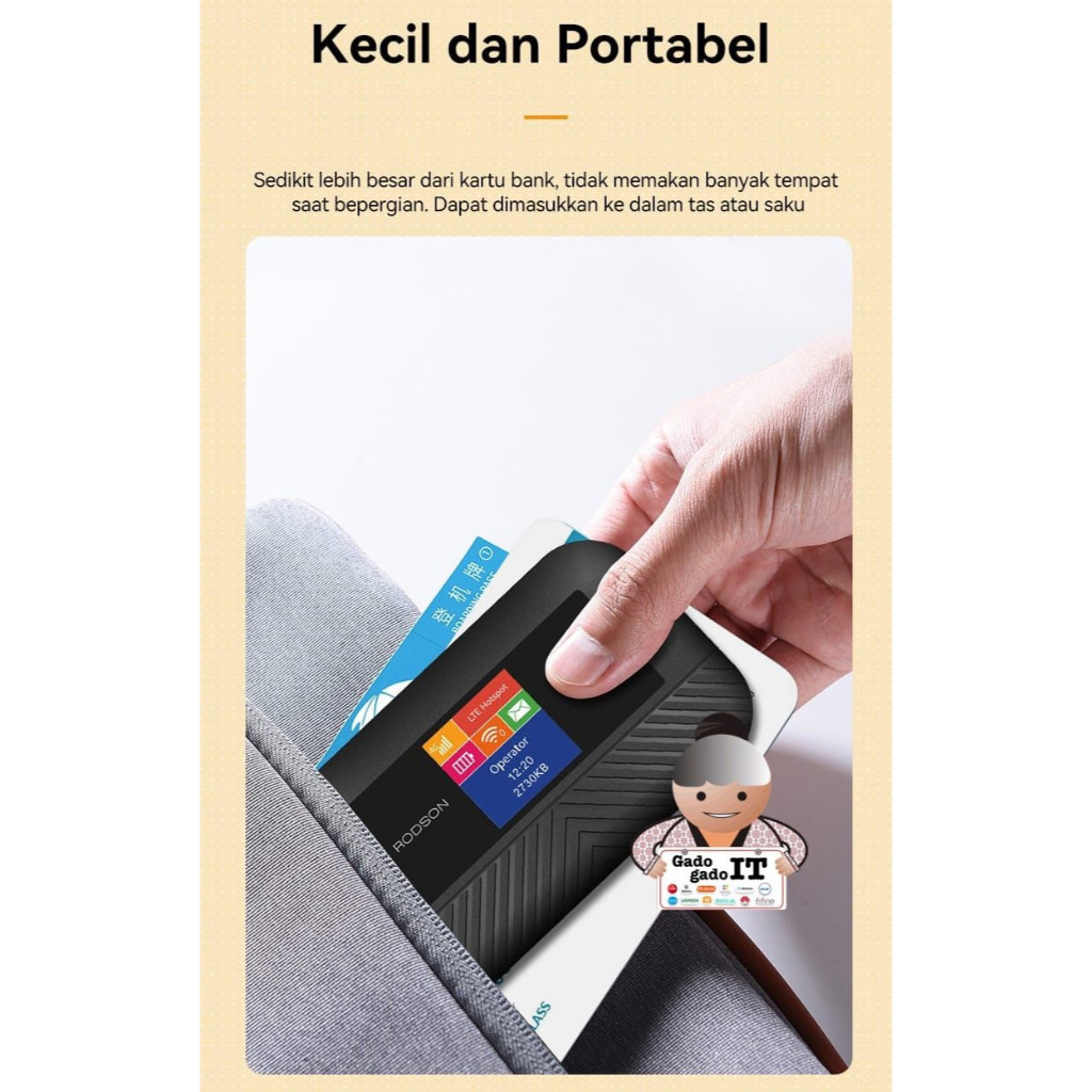 Jual Mifi Router RODSON RWM300X Modem WiFi Router 4G LTE (UNLOCK ALL ...