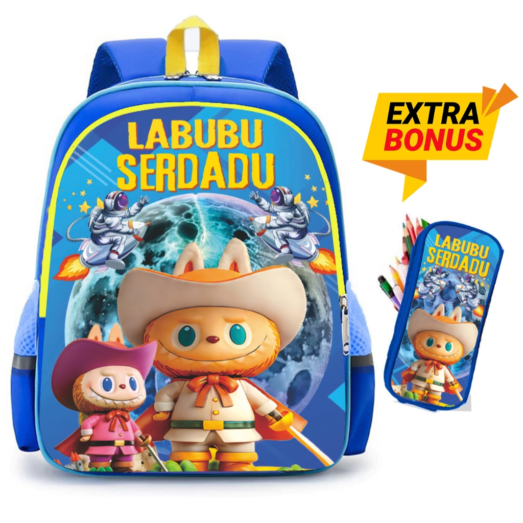 Jual Tas Ransel Anak Karakter Labubu Tas Ransel Motif 3D Timbul Sekolah TK PAUD SD 2025 | Shopee ...