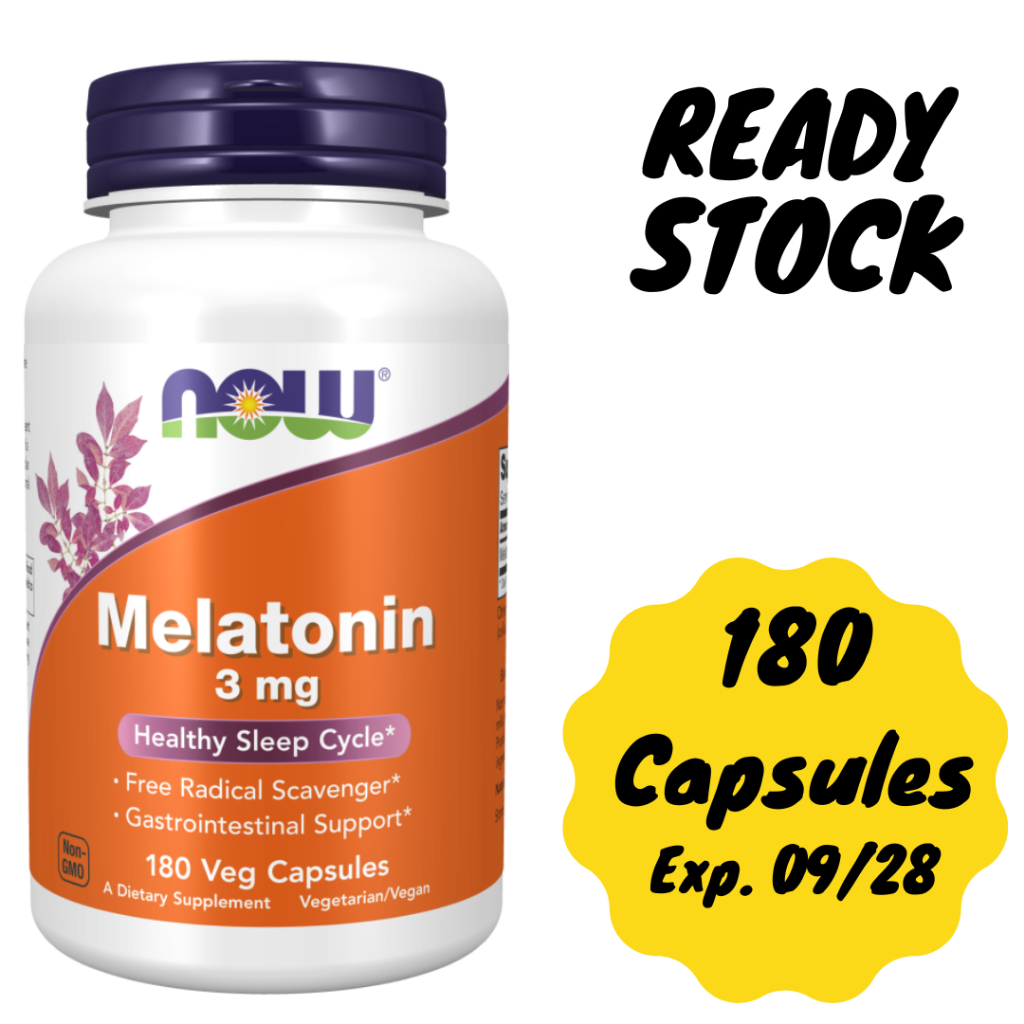 Jual ORI USA Now Melatonin Healthy Sleep Cycle Suplemen Tidur | Shopee ...