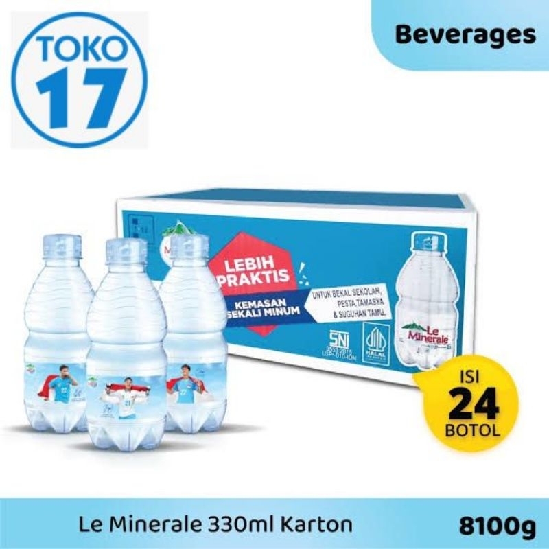 Jual LE MINERALE MINI 330 ML ISI 24 BOTOL PER DUS | Shopee Indonesia