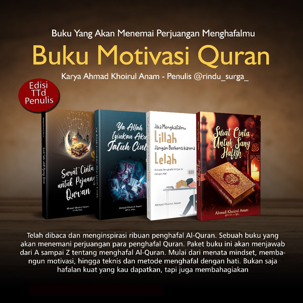 Jual Paket buku Motvasi (4 buku) karya Ahmad Khoirul Anam | Shopee Indonesia