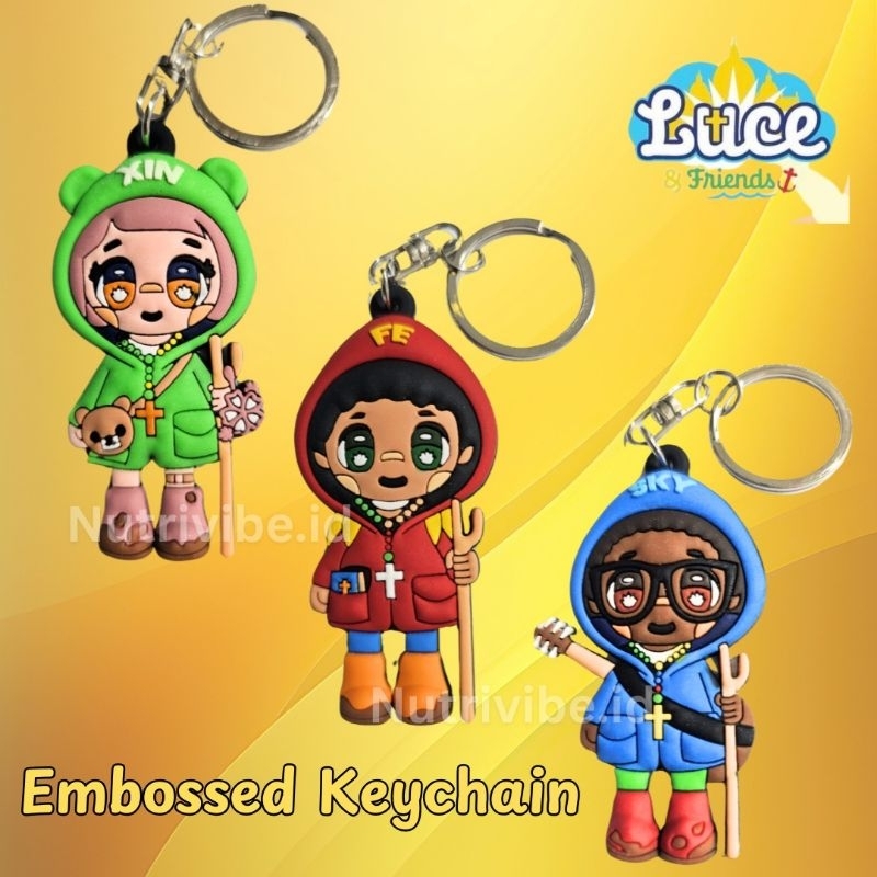 Jual Gantungan Kunci LUCE Friends| Gantungan Kunci embos Luce Friends ...