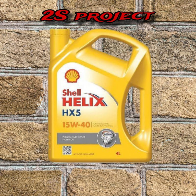 Jual OIL OLI SHELL HELIX HX5 MOBIL 4LITER | Shopee Indonesia