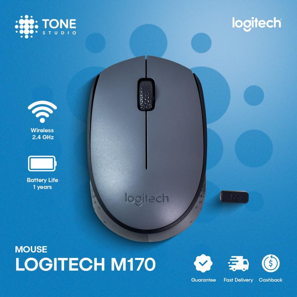 Jual MOUSE WIRELESS LOGITECH M170 Original mouse tanpa kabel Smartwheel ...