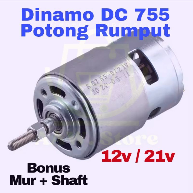 Jual Motor Dinamo DC 755 12v Potong Rumput Electric Lawn Mower Drill ...