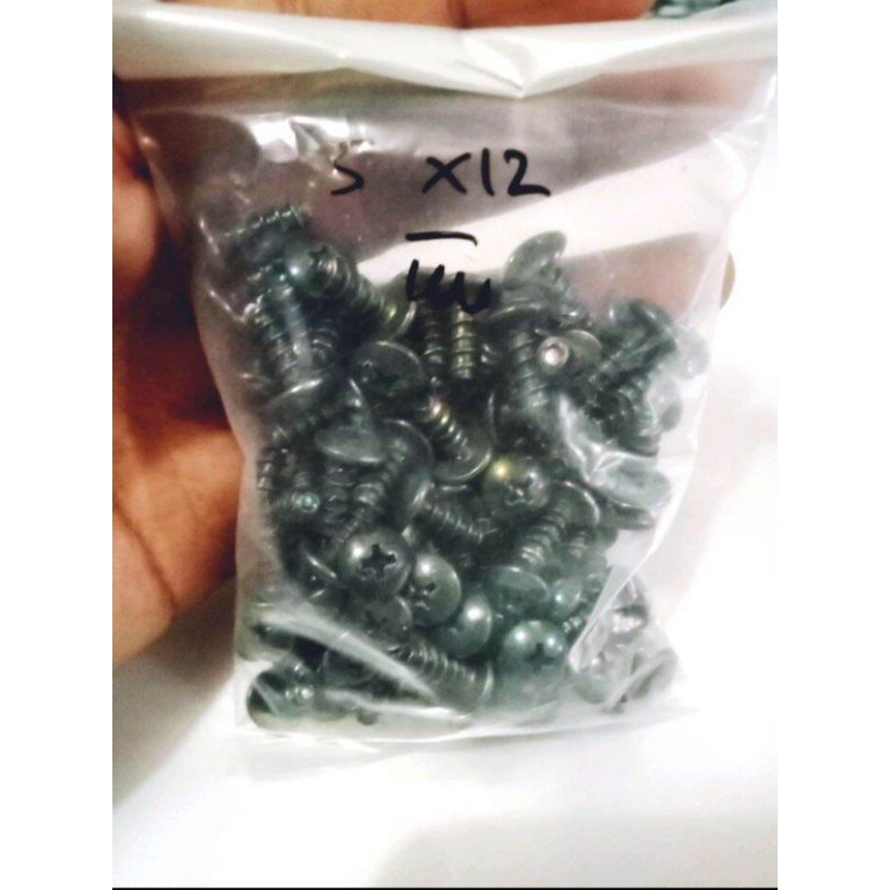 Jual (100pcs)baut cacing/baut skup body Yamaha 5x12 | Shopee Indonesia