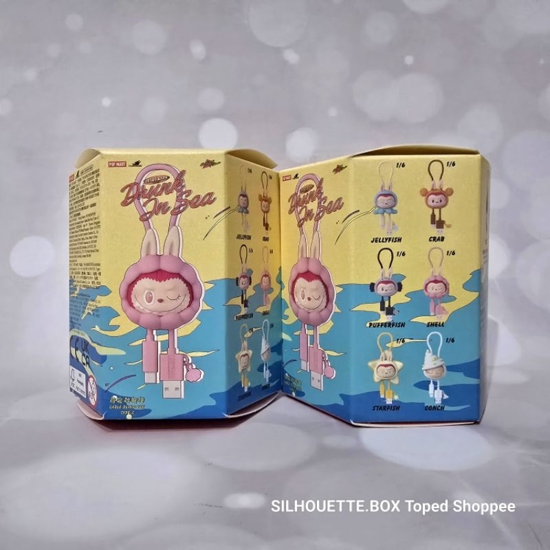 Jual Pop Mart Blind Box Usb Type C cable Labubu Drunk in Sea | Shopee ...
